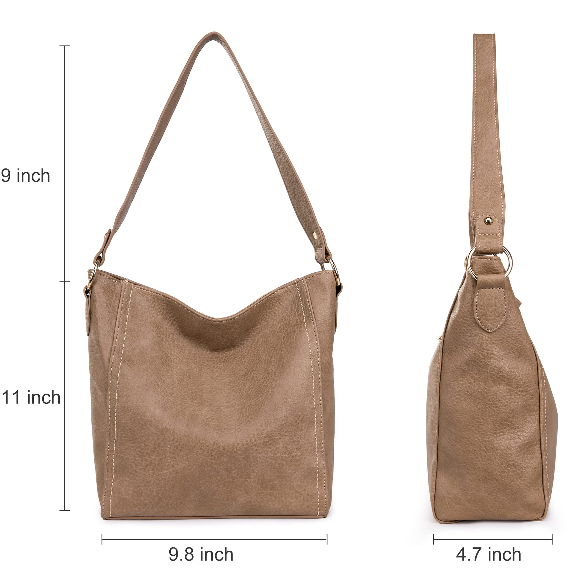 Montana West Purses for Women Vegan Leather Shoulder Purses and Handbags Hobo Bags for Women MWC-070KH