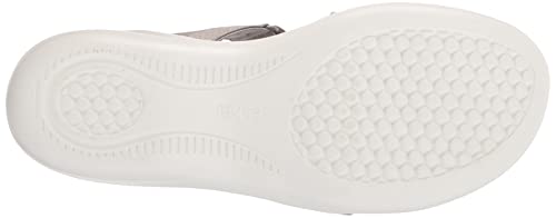 BZees Womens Carry On Slide Sandal Silver Smoke Camo Print 7.5 M