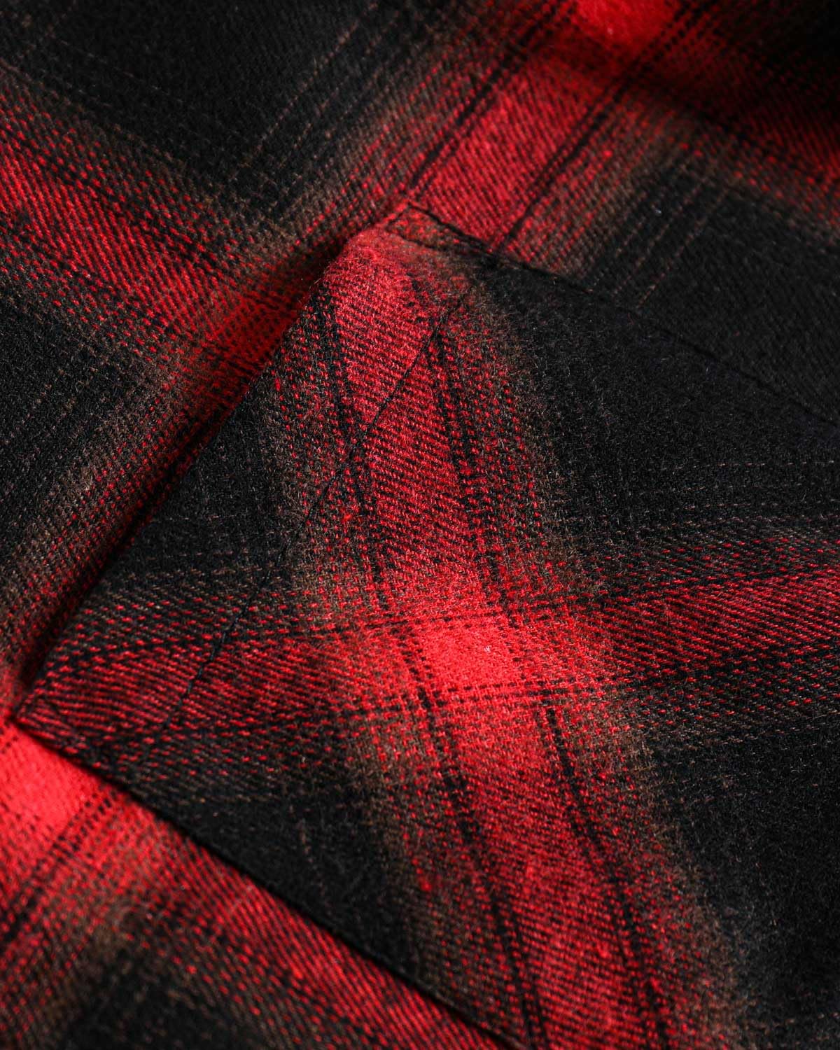 Mens Hooded Flannel Plaid Button Shirt Lightweight Long Sleeve Shirt Jackets with Hood Red Black