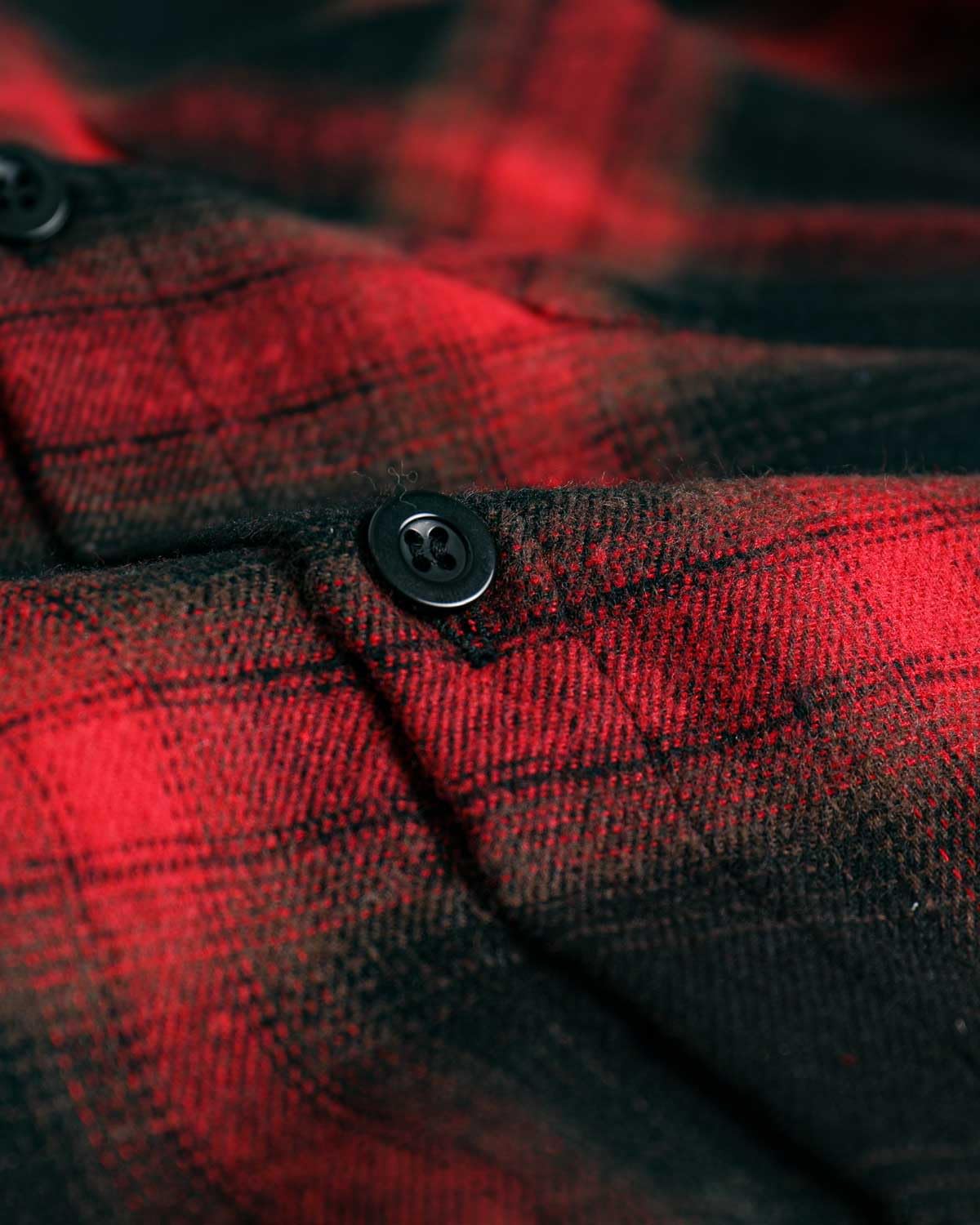 Mens Hooded Flannel Plaid Button Shirt Lightweight Long Sleeve Shirt Jackets with Hood Red Black