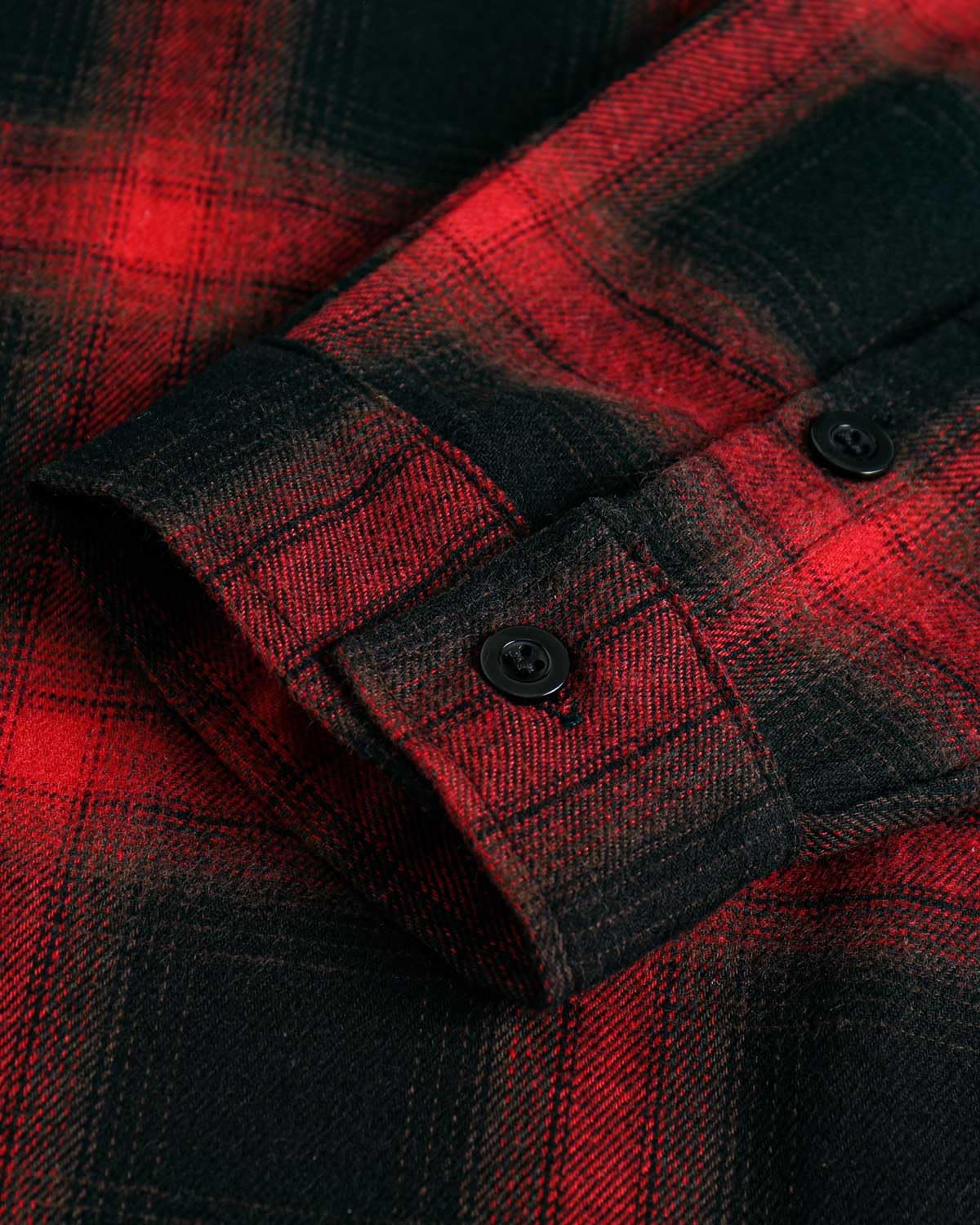 Mens Hooded Flannel Plaid Button Shirt Lightweight Long Sleeve Shirt Jackets with Hood Red Black