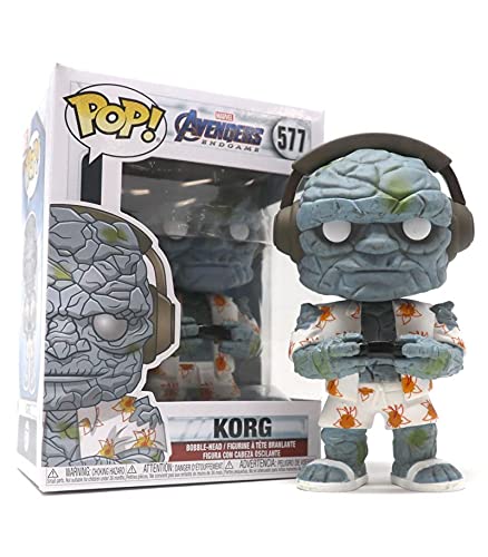 POP Marvel: Avengers Endgame - Gamer Korg Funko Pop! Vinyl Figure (Bundled with Compatible Pop Box Protector Case) Multicolor 3.75 inches