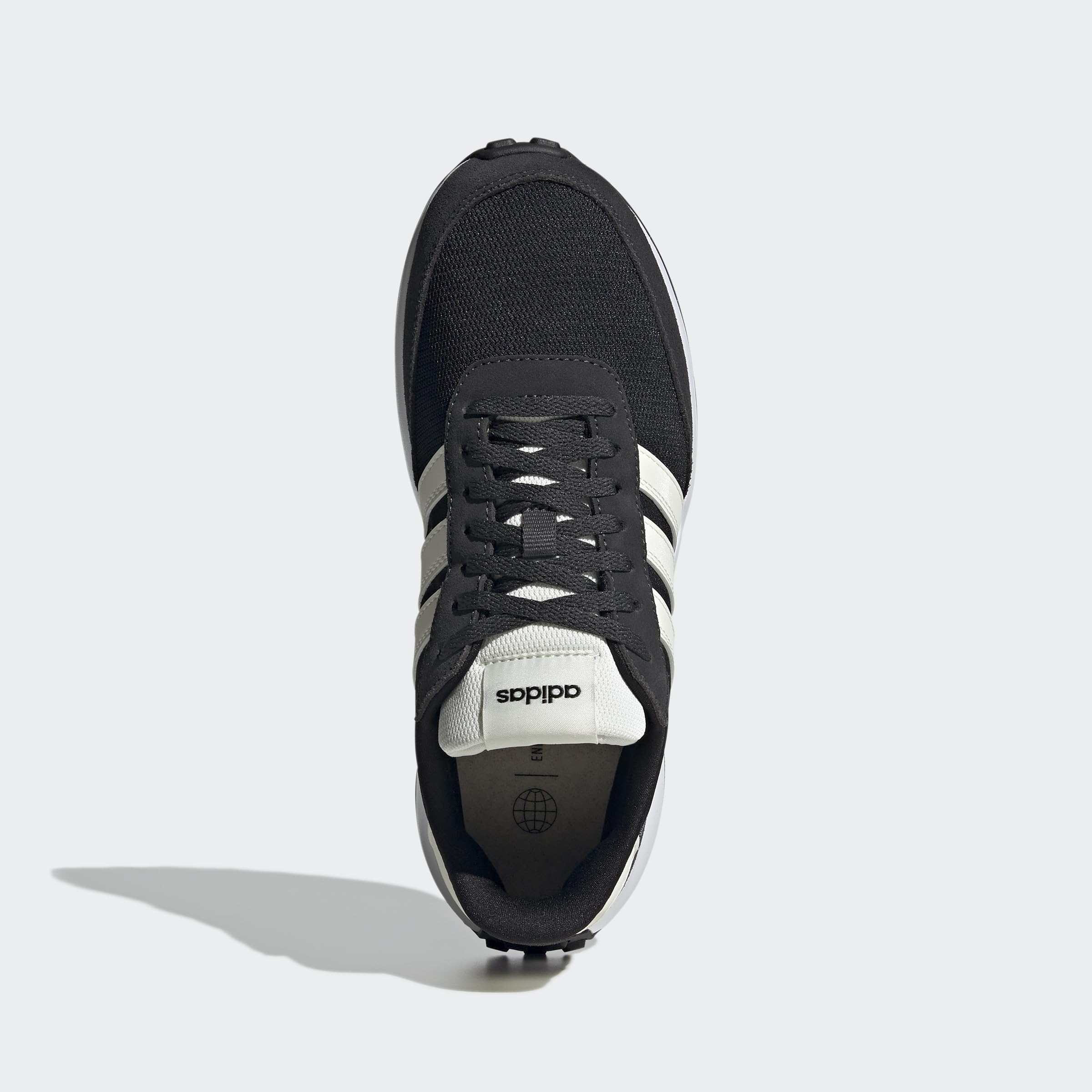 adidas Women's Run 70s Shoes, Black/Off White/Carbon, 8