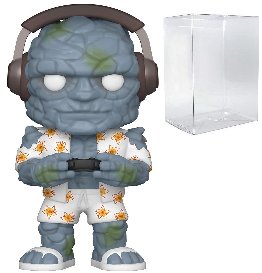 POP Marvel: Avengers Endgame - Gamer Korg Funko Pop! Vinyl Figure (Bundled with Compatible Pop Box Protector Case) Multicolor 3.75 inches