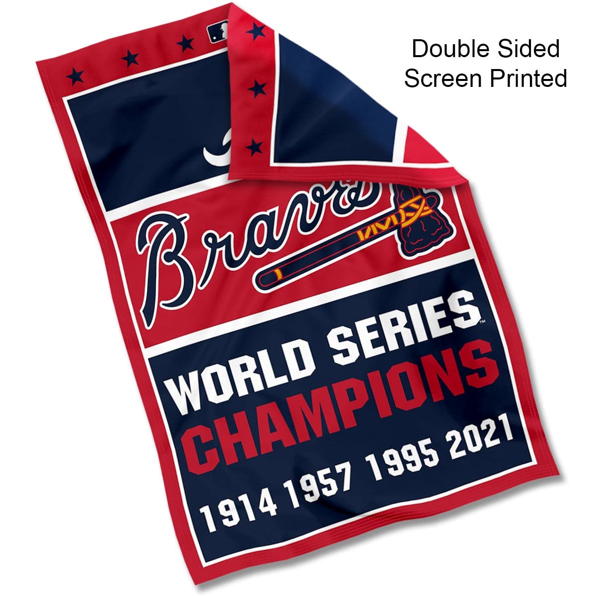WinCraft Atlanta Baseball Double Sided Garden Flag