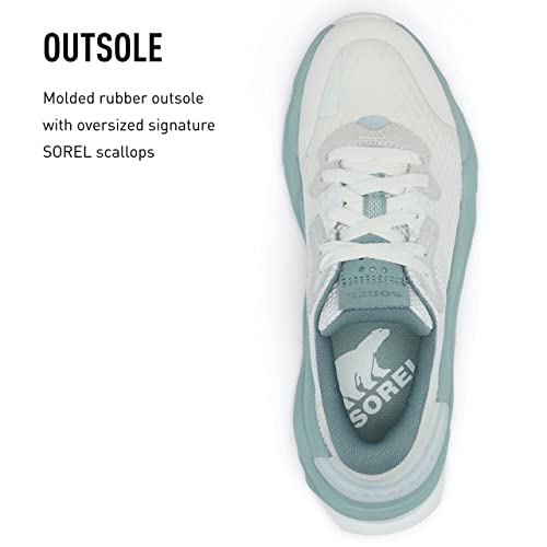 Sorel Women's Kinetic RNEGD Lace Shoes - Sea Salt, Crushed Blue - Size 8.5