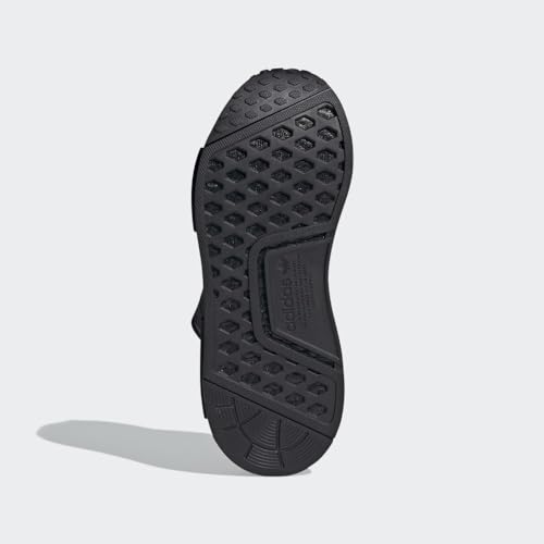 adidas Originals NMD_R1's Sneaker, Black/Black/Black, 5 US Unisex Big Kid