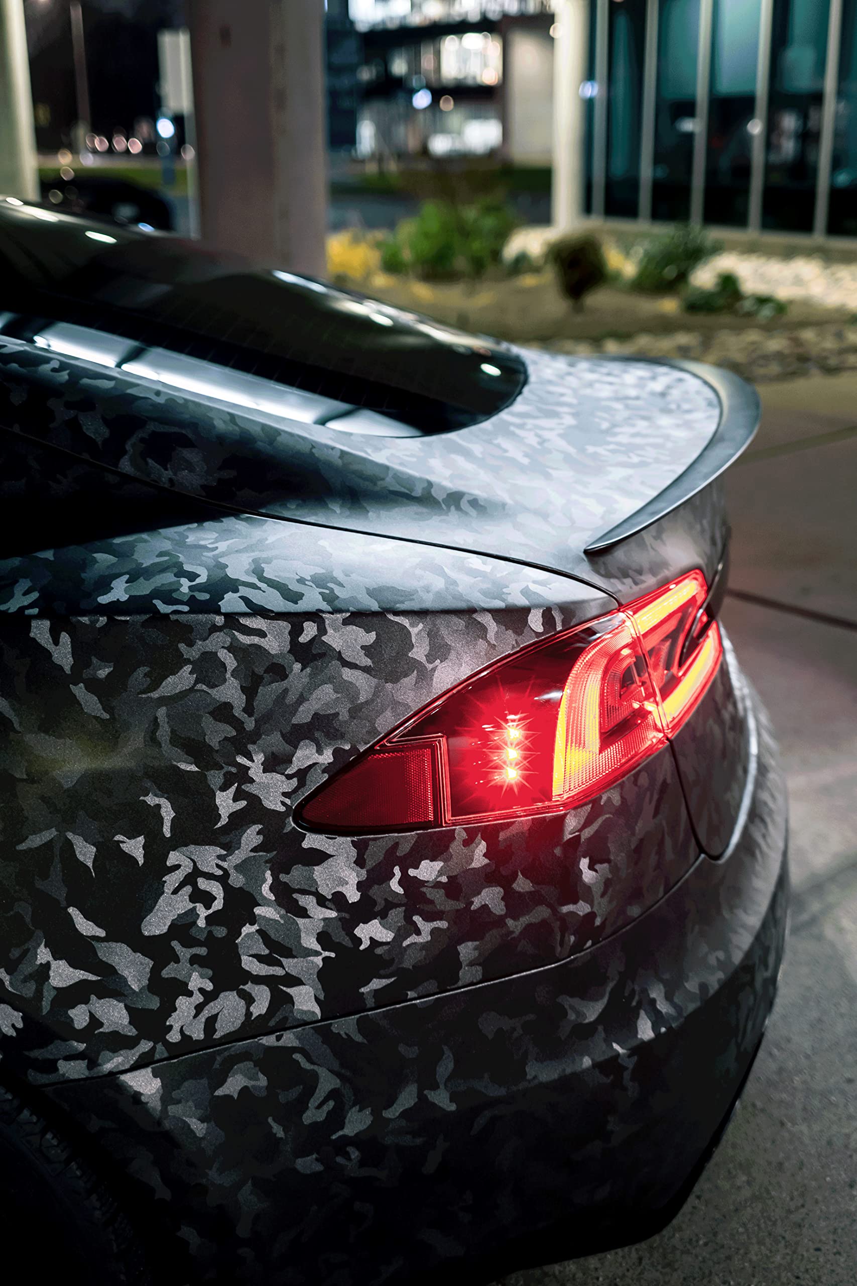 VViViD+ Stealth Medium Pattern Camouflage Vinyl Wrap Roll (1ft x 5ft, Ghost Metal)