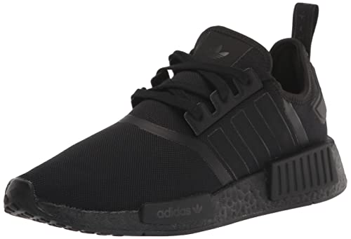 adidas Originals NMD_R1's Sneaker, Black/Black/Black, 5 US Unisex Big Kid