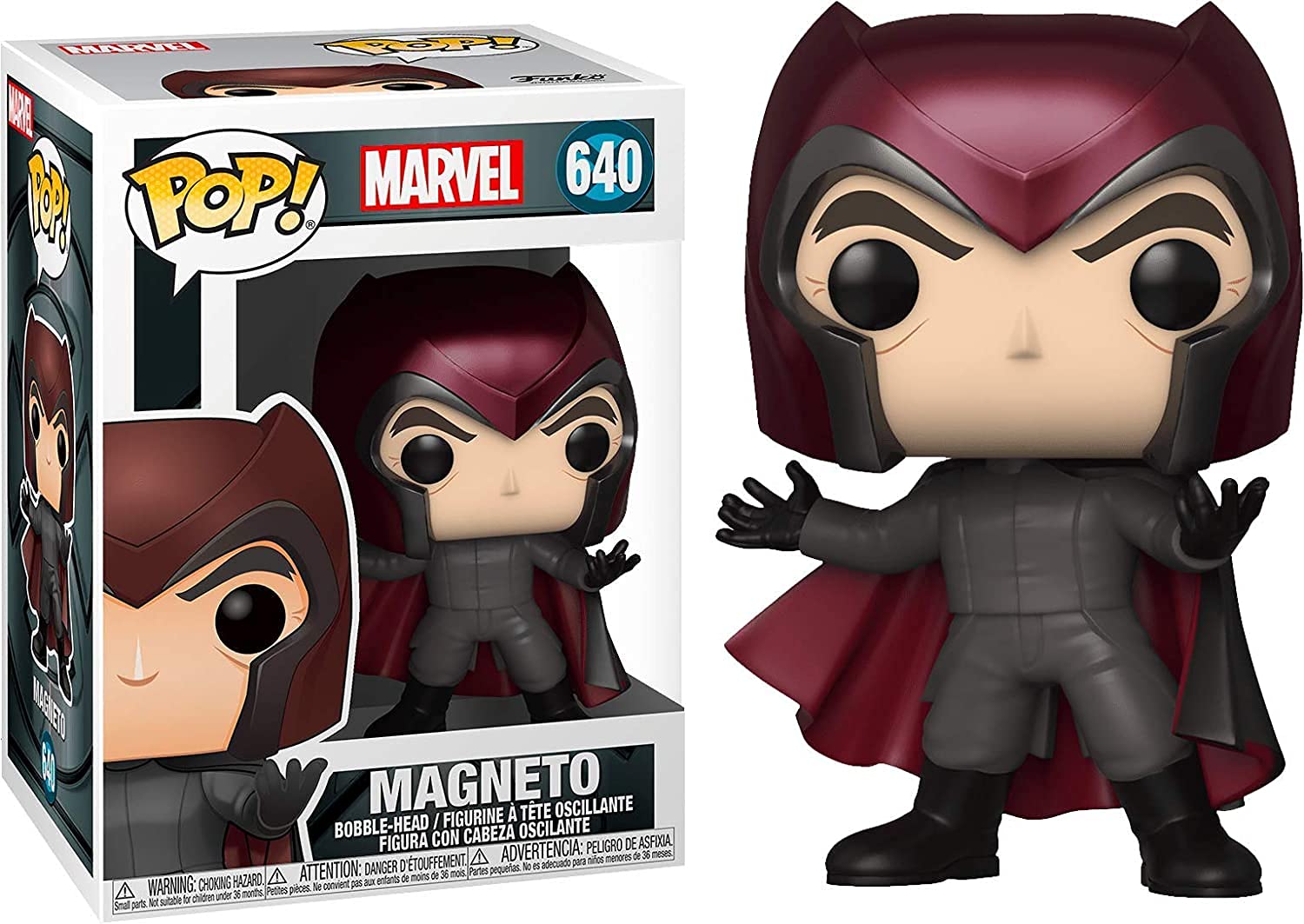 POP Marvel: X-Men 20th Anniversary - Magneto Funko Pop! Vinyl Figure (Bundled with Compatible Pop Box Protector Case), Multicolored, 3.75 inches