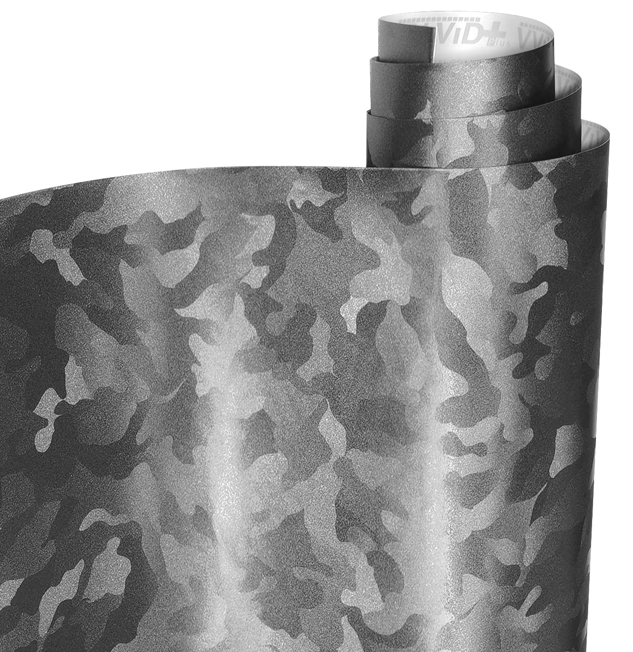 VViViD+ Stealth Medium Pattern Camouflage Vinyl Wrap Roll (1ft x 5ft, Ghost Metal)