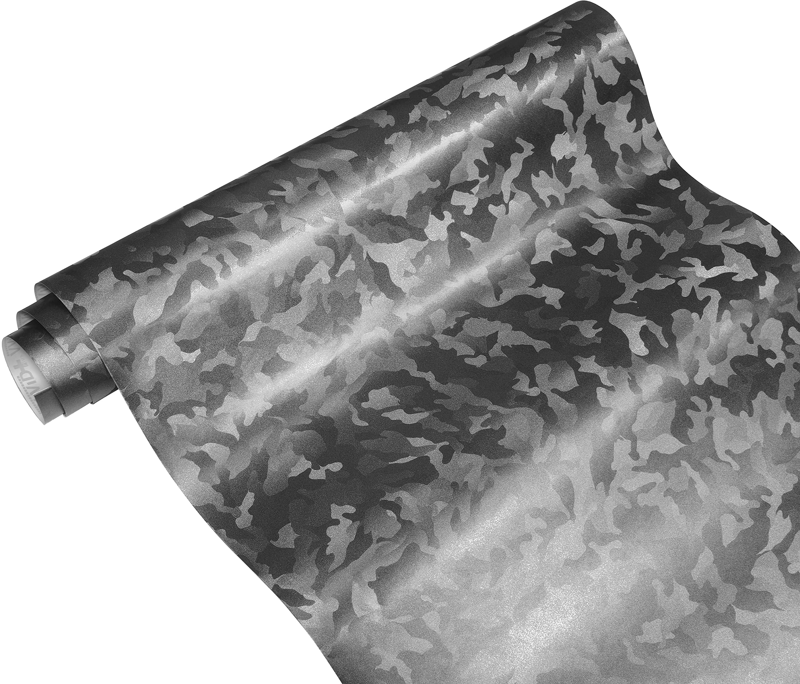 VViViD+ Stealth Medium Pattern Camouflage Vinyl Wrap Roll (1ft x 5ft, Ghost Metal)
