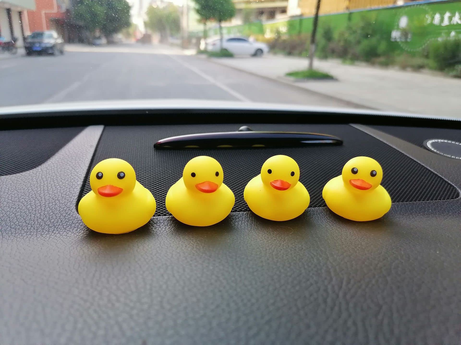 50PCS Super Mini Rubber Duck Bath Duck Toys for Toddlers Boys Girls,Squeak and Float Rubber Ducks in Bulk Baby Shower Duck Decorations Party Favors (1.6'')