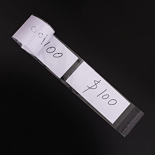 AIRSUNNY 100 Pcs 3x7 Clear Resealable Cello/Cellophane Bags Good for Bakery, Candle, Soap, Cookie Poly Bags,Cake Money Box Transparent Bags– 3" x 7''