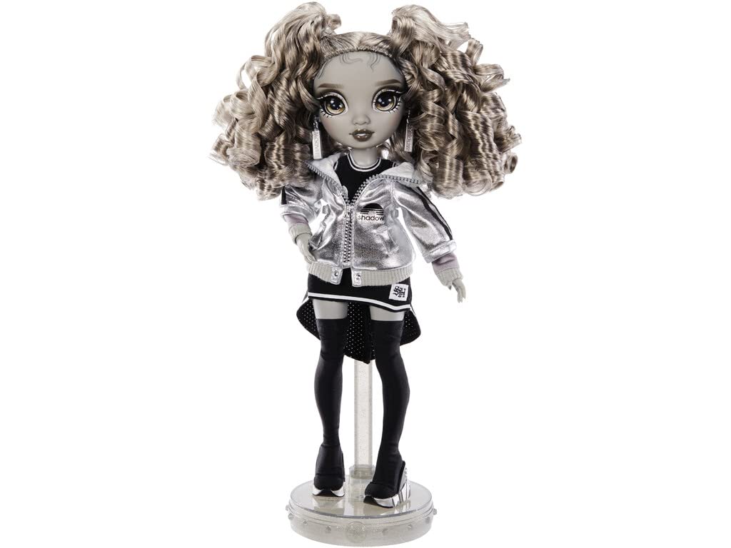 Rainbow High Nicole Steel Grayscale Fashion Doll with 2 Outfits and Accessories, Gift for Kids 6-12