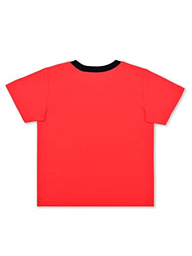 Sesame Street Elmo Boys’ Short Sleeve T-Shirt and Jogger Pants Set for Infant and Toddler – Black/Red