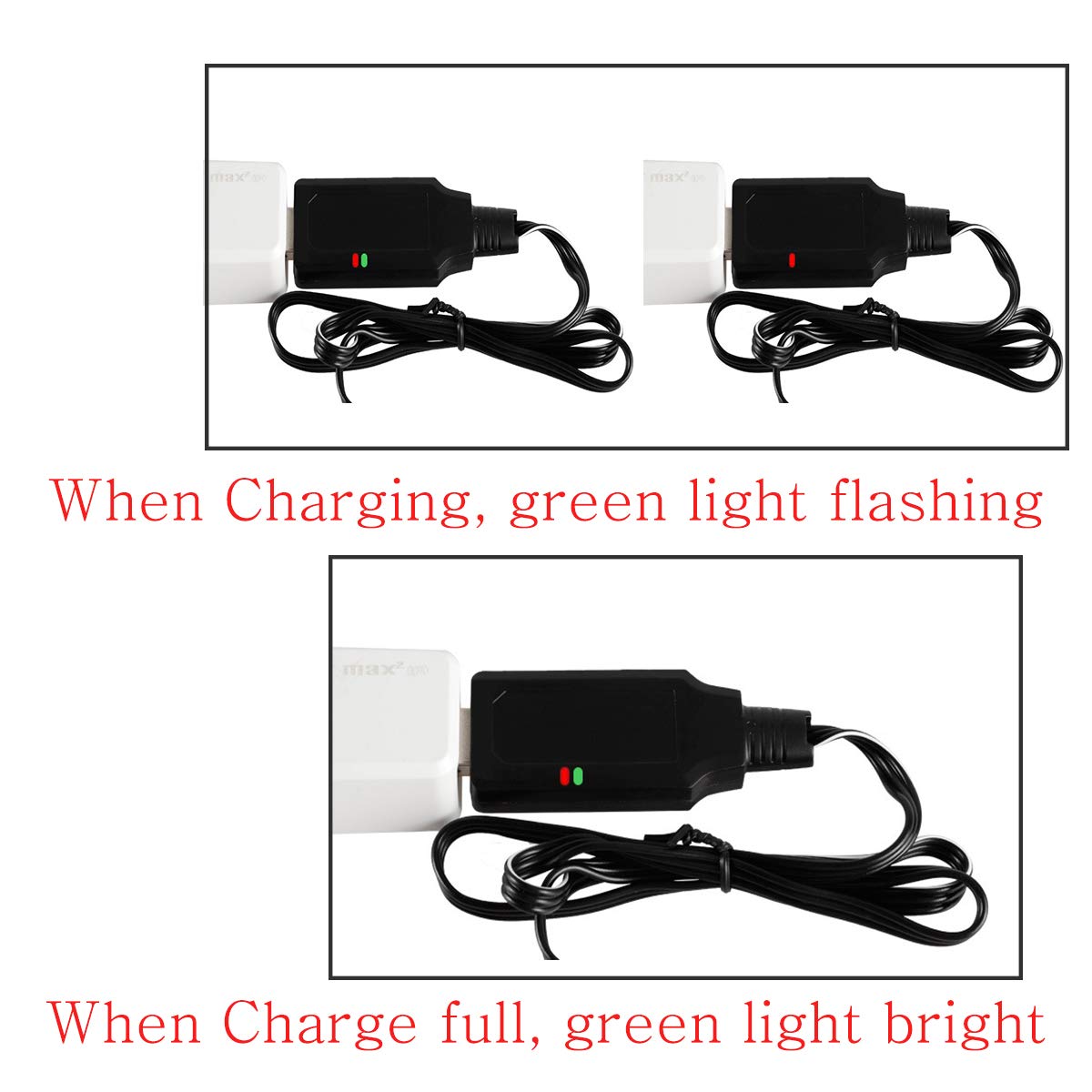 7.4V (2 x 3.7V) 1500mAh Li-ion Battery with Standard Tamiya Connector for HONGXUNJIE HJ806 2.4GHz RC Boat HJ806 Battery 2 Pack with USB Charger