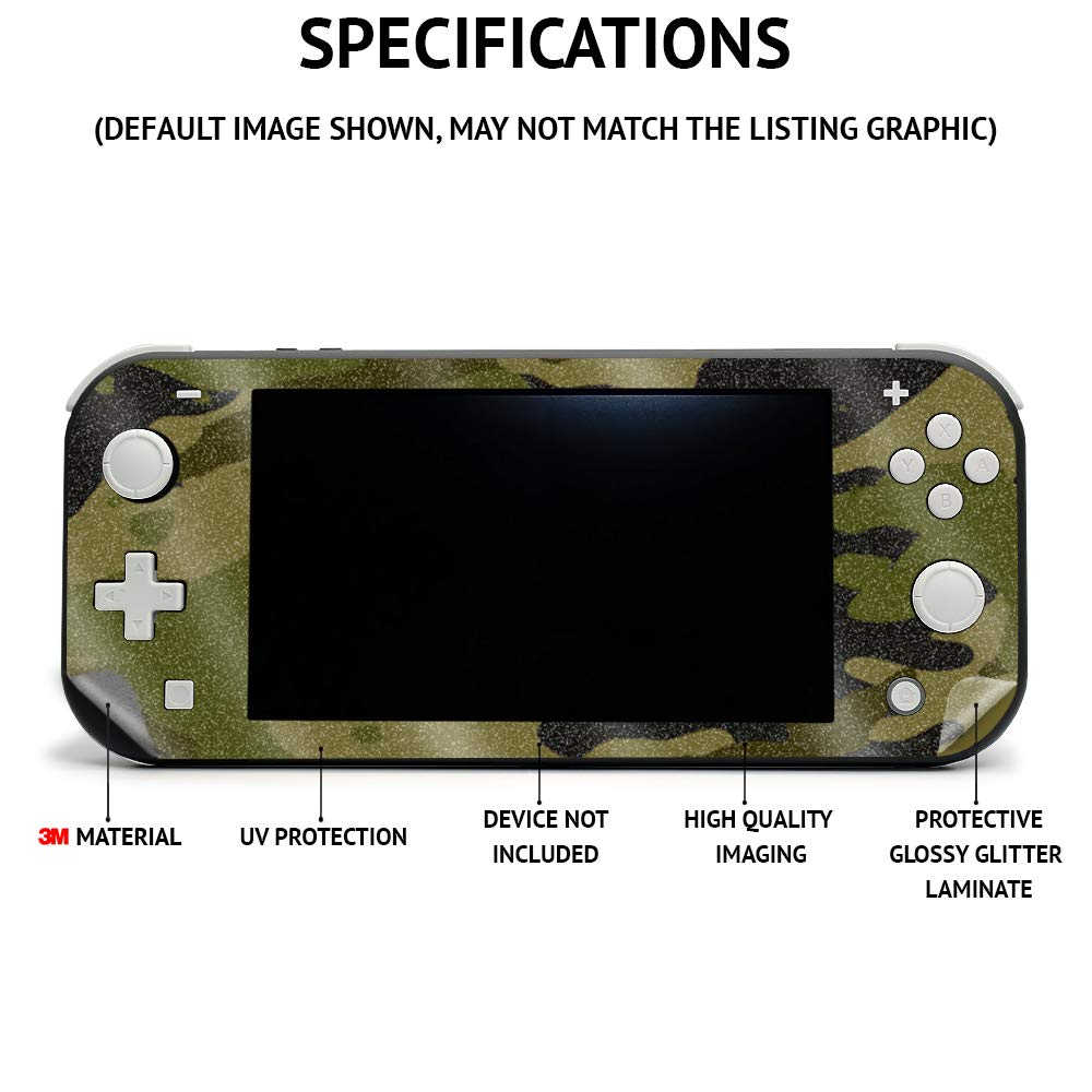 MightySkins Glossy Glitter Skin Compatible with Logitech Wireless Gamepad F710 - Solid Red | Protective, Durable High-Gloss Glitter Finish | Easy to Apply, Remove, and Change Styles | Made in The USA