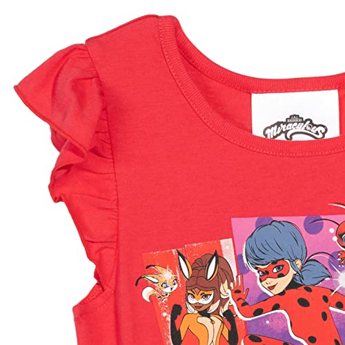 Miraculous Ladybug Rena Rouge Big Girls Tulle Dress Red 10-12