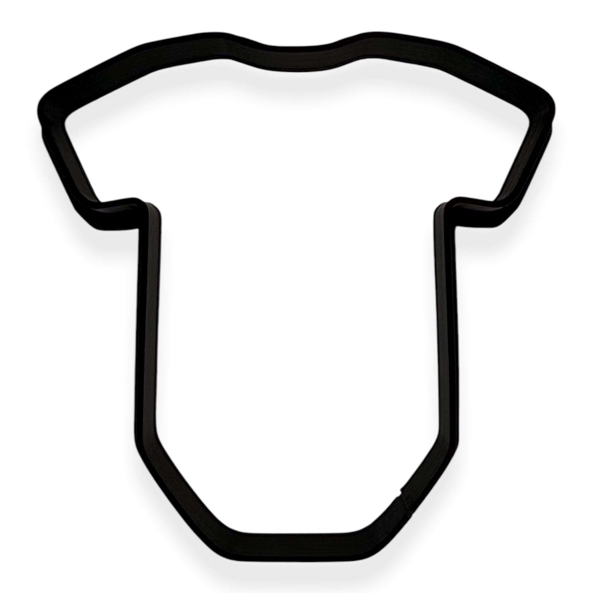 Onesie Cookie Cutter with Easy to Push Design, for Baby Showers, Work Events, and Birthday Celebrations (4 inch)
