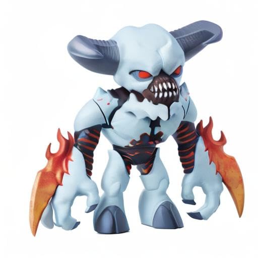 Numskull Baron of Hell Doom Eternal in-Game Collectible Replica Posable Toy Figure - Official Doom Merchandise - Limited Edition