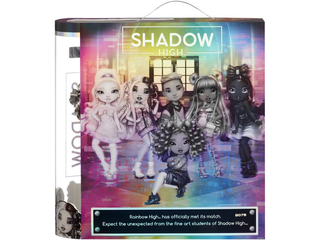Rainbow High Nicole Steel Grayscale Fashion Doll with 2 Outfits and Accessories, Gift for Kids 6-12