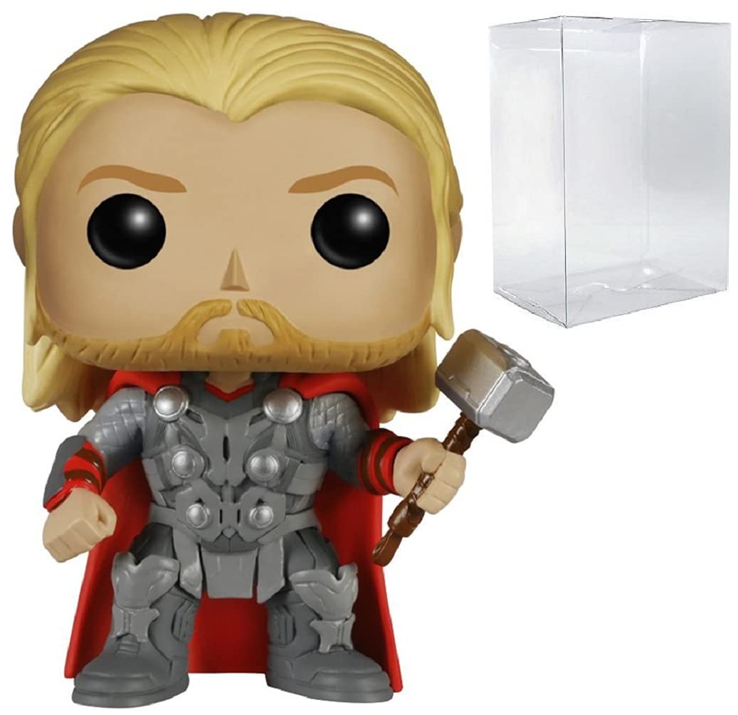 POP Marvel: Avengers 2 Age of Ultron - Thor Funko Pop! Vinyl Figure (Bundled with Compatible Pop Box Protector Case), Multicolored, 3.75 inches