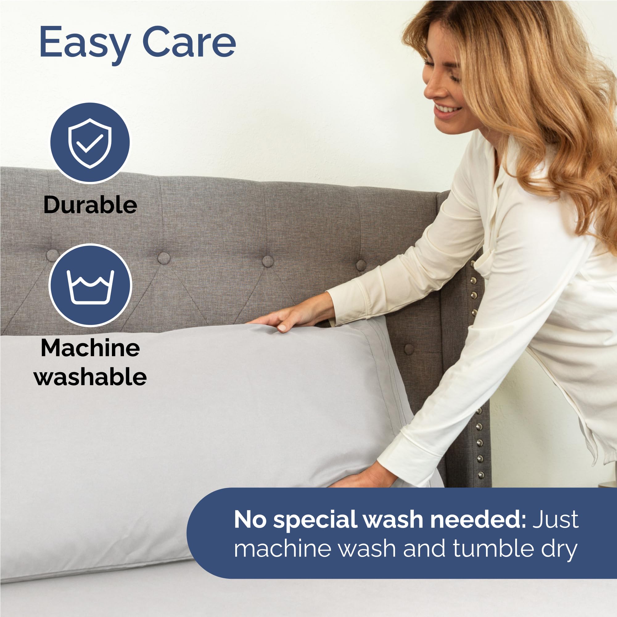 Full Size 4 Piece Sheet Set - Comfy Breathable & Cooling Bed Sheets Set - Hotel Luxury Bedding for Women, Men, Kids & Teens - Deep Pockets, Easy-Fit, Super Soft & Wrinkle Free - Oeko-Tex - French Grey