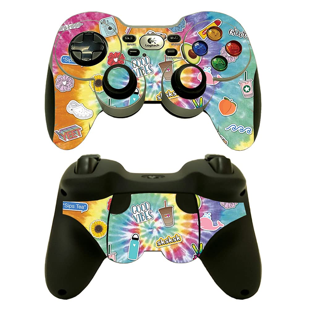 MightySkins Skin Compatible with Logitech Wireless Gamepad F710 - VSCO Girl | Protective, Durable, and Unique Vinyl Decal wrap Cover | Easy to Apply, Remove, and Change Styles | Made in The USA