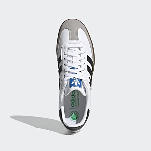 adidas Samba Vegan Shoes Men's, White, Size 10.5