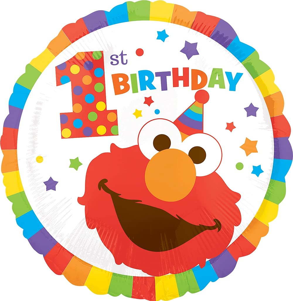Anagram Elmo and Cookie Monster 1st Birthday Party Supplies Balloon Bouquet Decorations
