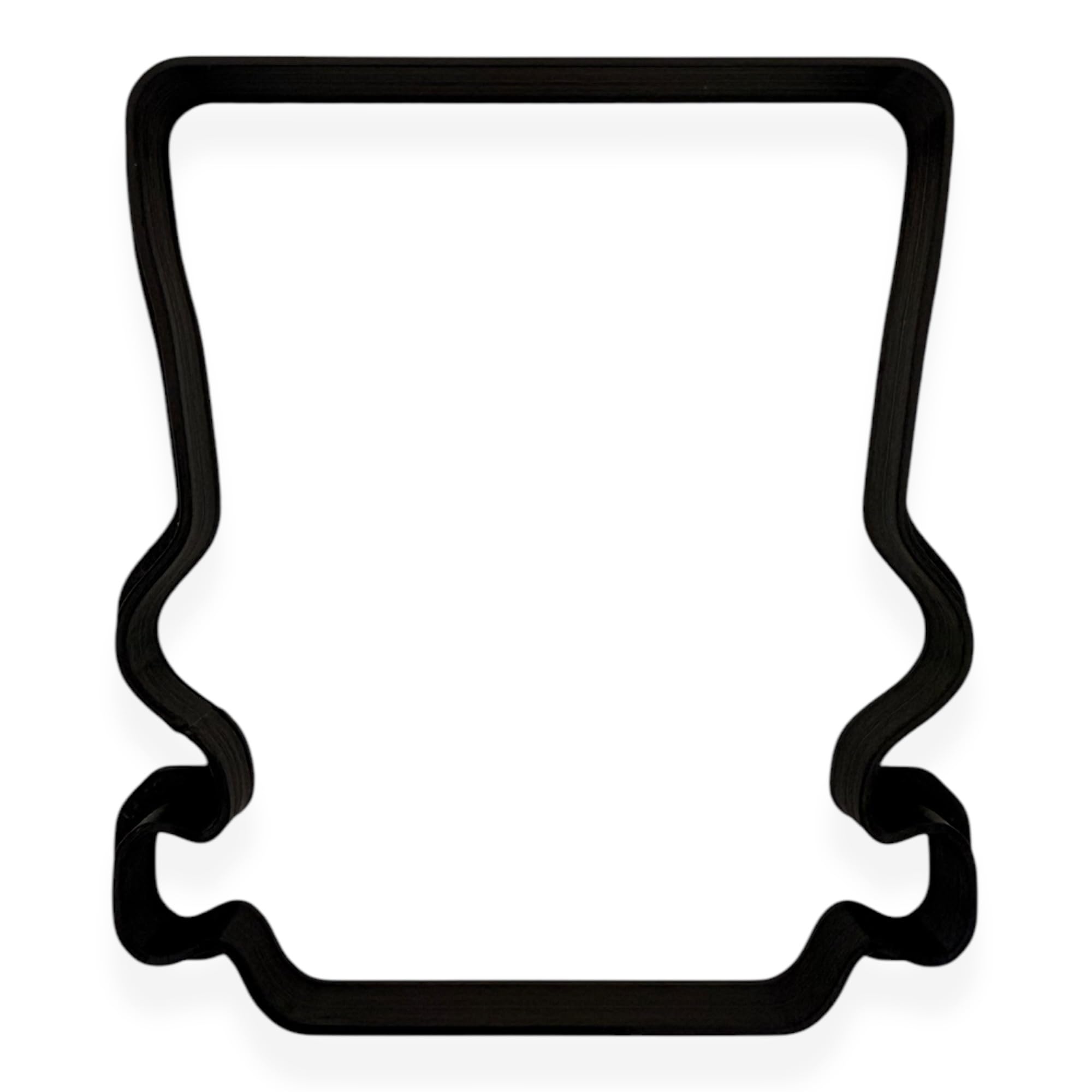 Frankenstein Head Halloween Cookie Cutter with Easy to Push Design, for Baby Showers, Work Events, and Birthday Celebrations (4 inch)