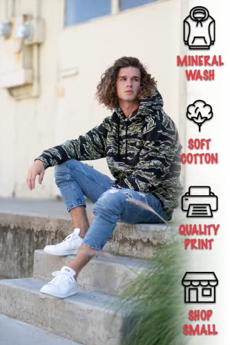 ShirtBANC Camouflage Sweater Unisex Blank Sweatshirts Camo Hoodies, XS-3XL