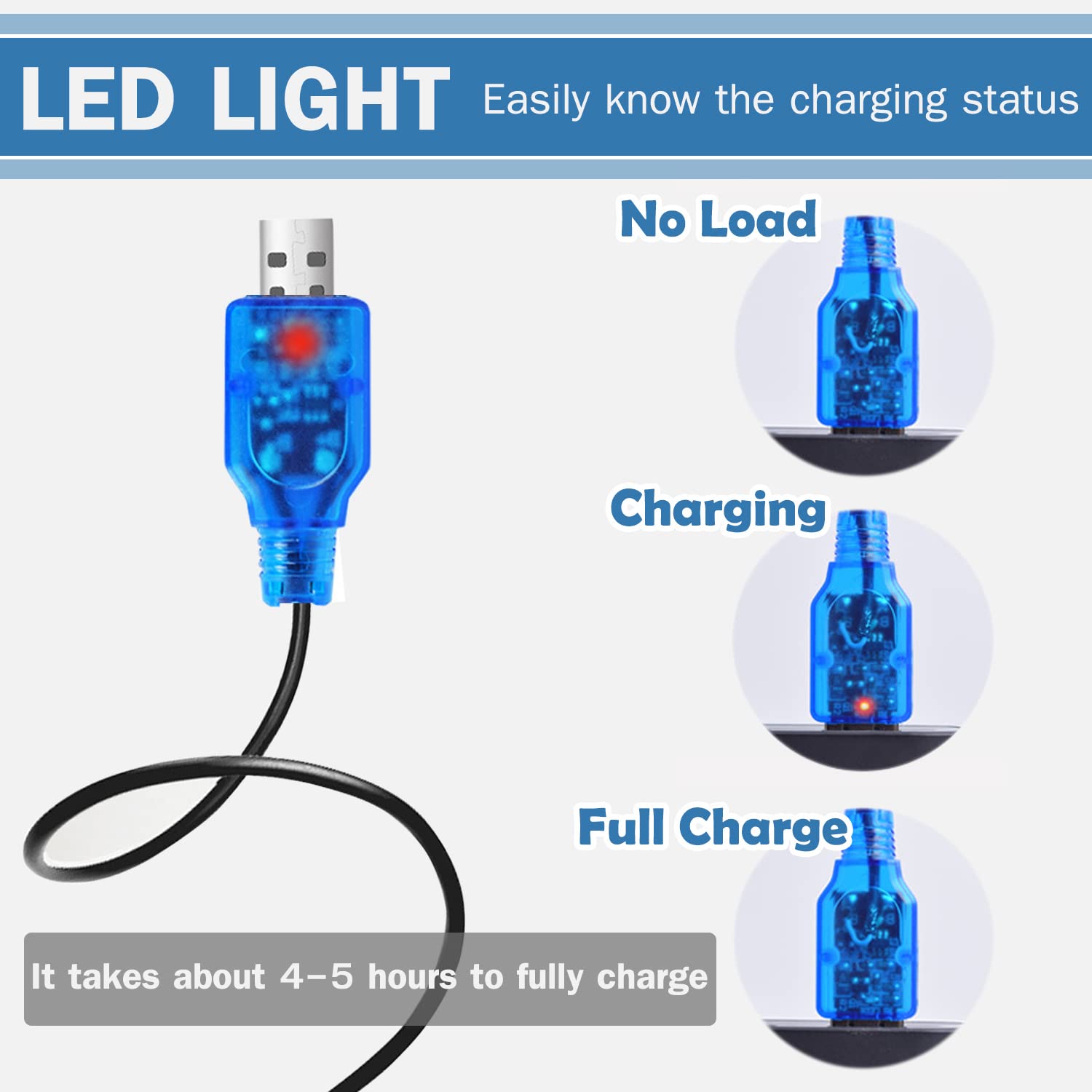 VICMILE 3.7V 2000mah Li-ion Battery 2Pack with 2 USB Chargers SM-2P Plug 15C RC Recgargeble Battery Compatible with DE45 DE42 Remote Control Cars
