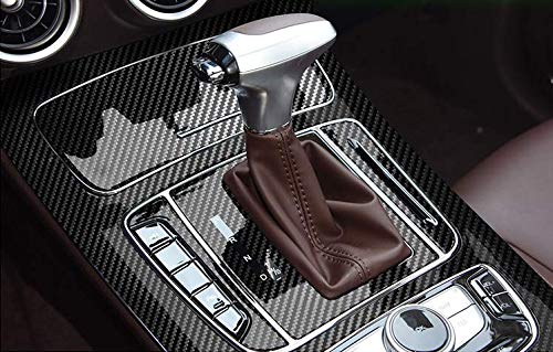 5D High Gloss Black Carbon Fiber Vinyl Roll 1ft x 5ft Bubble Free Air Release Automotive Car Wrap Film