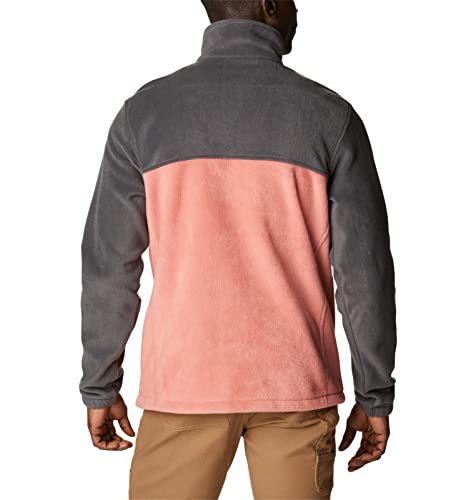 Columbia Men's Steens Mountain Full Zip 2.0, Shark/Dark Coral, Large