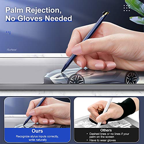 MoKo Stylus Pen for Surface, [15 Seconds Fast Charge] Stylus Pen with 1024 Levels Pressure Compatible with Surface Go3/Go 2/Go, Surface Pro 9/X/7/6/5/4/3, Surface Laptop 3/2/1, Surface Book 2/1