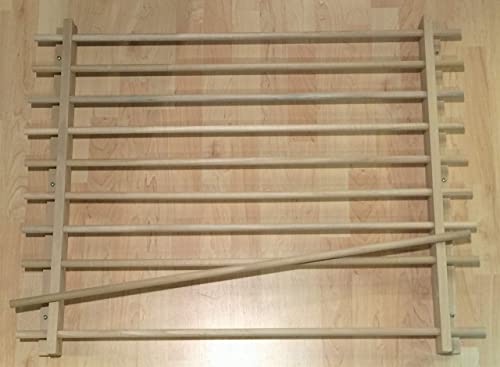 Storage Station, Organizer, Dispensing Rack for Gift Wrapping Paper, Ribbons, Cellophane, Vinyl Rolls, Paper & Other Arts & Crafts Items. Holds 10 Rows. Adjustable Width. Easy Wall Mount. Hardware Included.