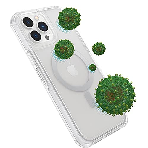OtterBox iPhone 13 Pro Max & iPhone 12 Pro Max Symmetry Series+ Case - Clear, Ultra-Sleek, Snaps to MagSafe, Raised Edges Protect Camera & Screen
