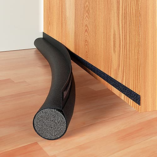 Door Draft Stopper Under Door Noise Blocker Sweeps for Interior Doors Gap Guard Sound Proof Weather Stripping, 36 inch