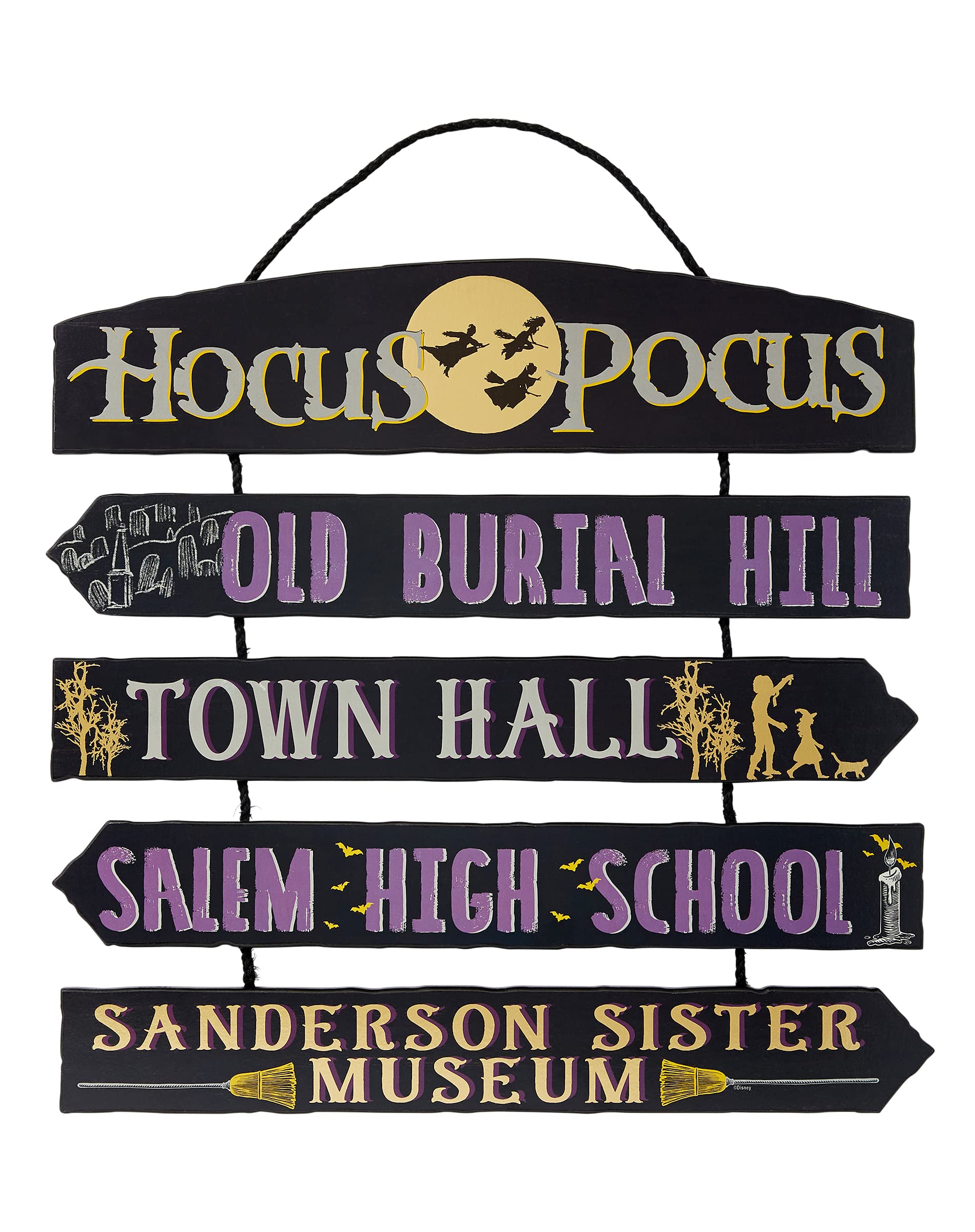 Spirit Halloween Disney Hocus Pocus Ladder Sign