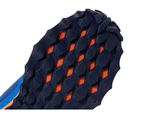 Saucony Peregrine 12 Shield Sneaker, Navy/Orange, 5 US Unisex Big Kid