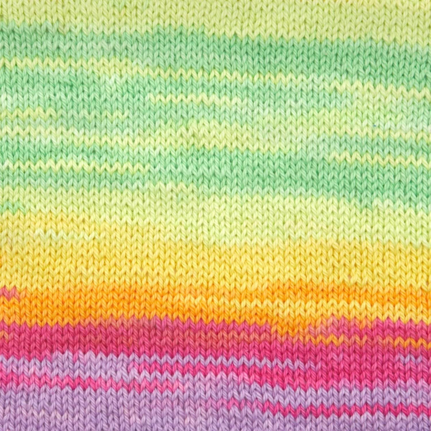 Premier Yarns Hipster Cotton Yarn, Ideal Yarn for Crocheting and Knitting, 100% Cotton and Lightweight Yarn, Machine Wash, Rainbow Rollerskates, 3.5 oz, 229 yards