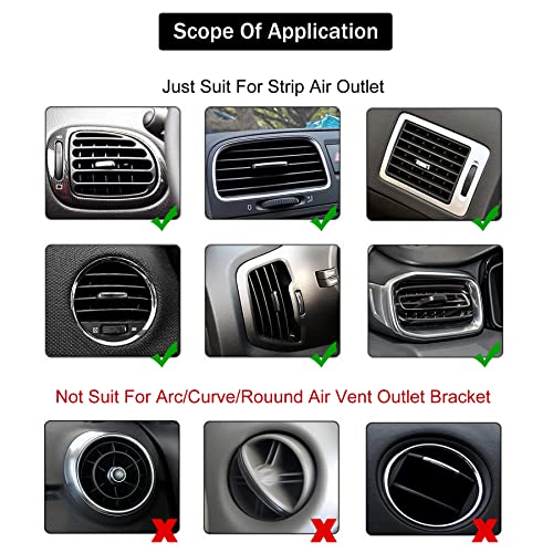 LivTee 20 Pieces Car Air Conditioner Decoration Strip for Vent Outlet, Universal Waterproof Bendable Air Vent Outlet Trim Decoration, Car Interior Accessories (Purple)