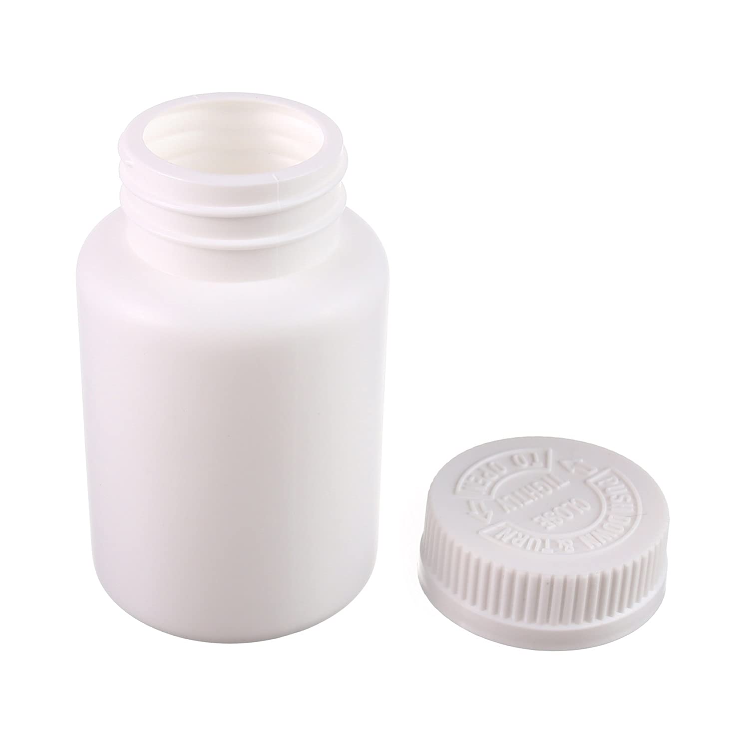 Heyiarbeit 20Pcs Wide Mouth Plastic Bottles 120ml/4oz Plastic Empty Lab Home Solid Sample Storage Container Reagent Polyethylene Bottle with Cap