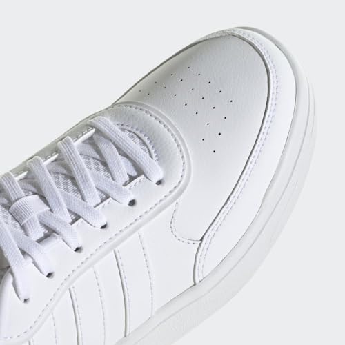 adidas Women's Postmove Basketball Shoe, White/White/Chalk White, 10