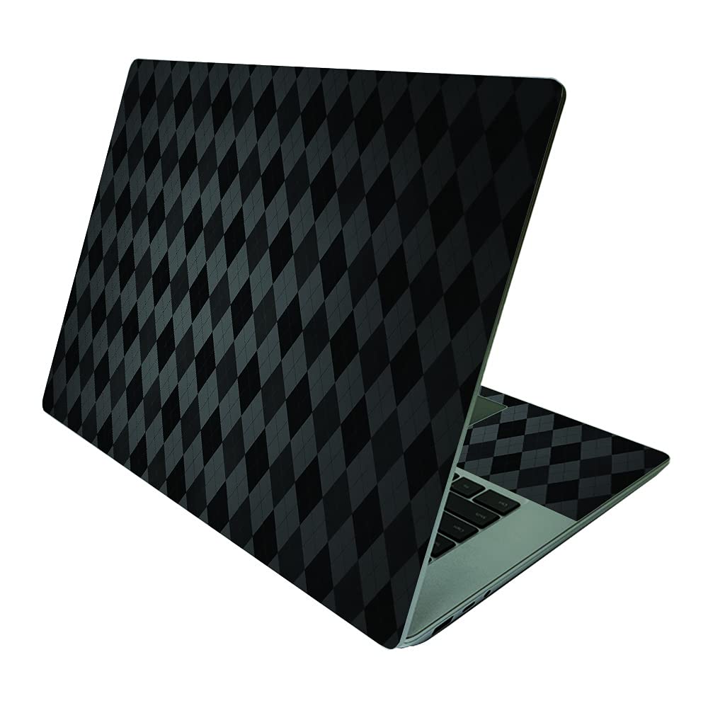 MightySkins Skin Compatible with Microsoft Surface Laptop 4 15” - Black Argyle | Protective, Durable, and Unique Vinyl Decal wrap Cover | Easy to Apply, Remove, and Change Styles | Made in The USA
