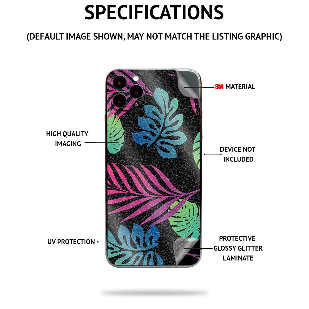 MightySkins Glossy Glitter Skin Compatible with Microsoft Surface Duo 2 - Tie Dye 2 | Protective Durable High-Gloss Glitter Finish | Easy to Apply, Remove, and Change Styles | Made in The USA