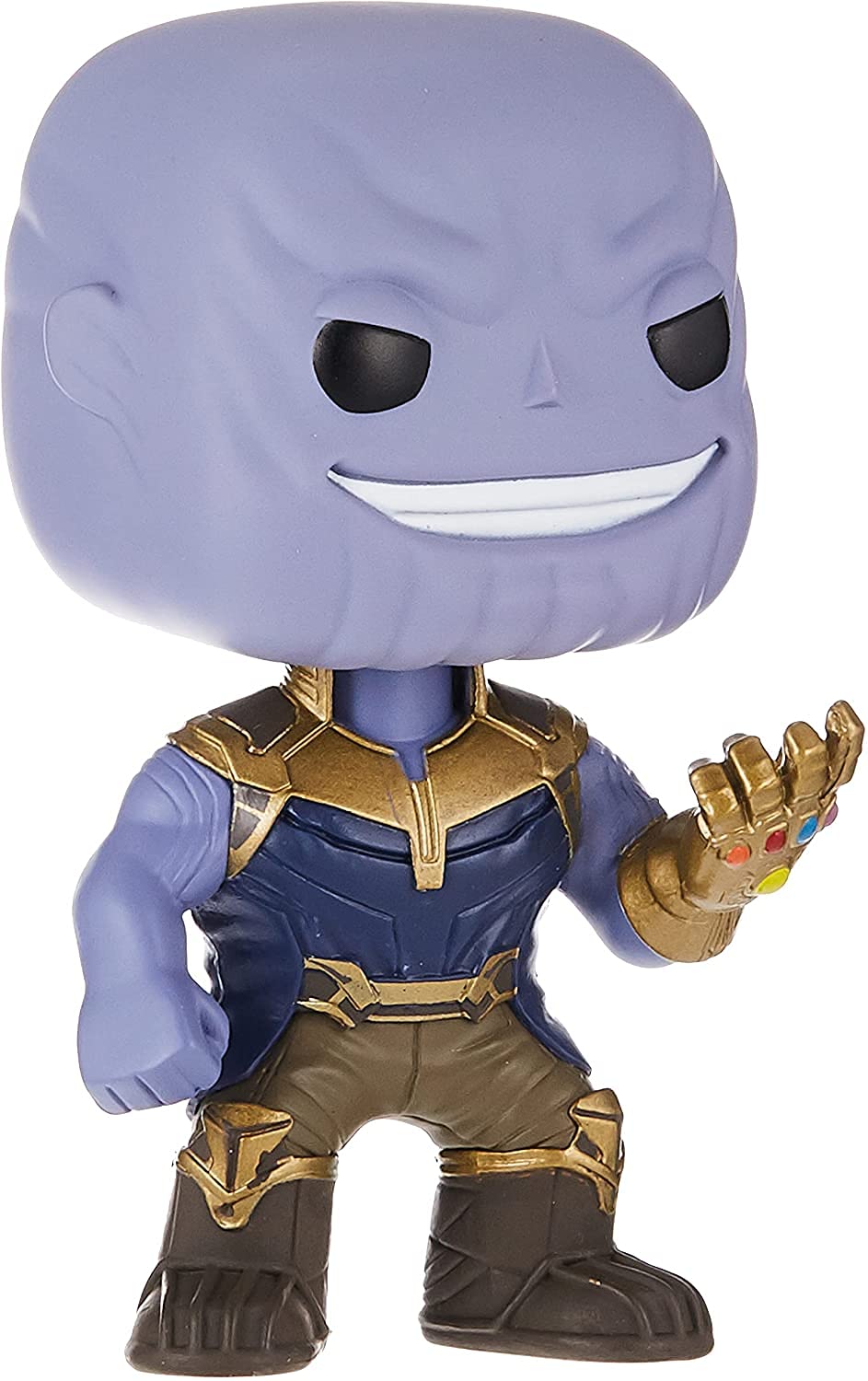 POP Marvel: Avengers Infinity War - Thanos with Infinity Gauntlet Funko Pop! Vinyl Figure (Bundled with Compatible Pop Box Protector Case), Multicolored, 3.75 inches