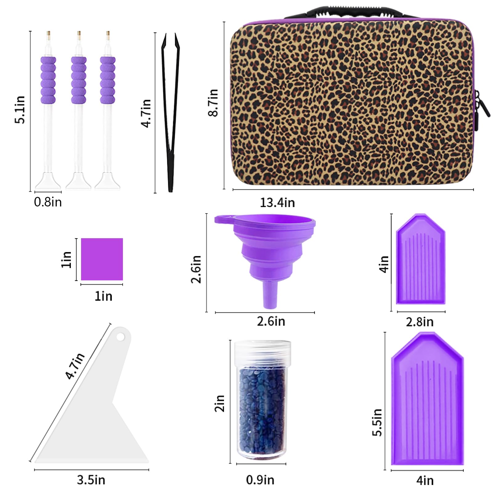 ZORETCO Diamond Painting Storage Case,60 Slots Diamond Art Kits with Accessories for Craft Jewelry Beads Organizer Boxes